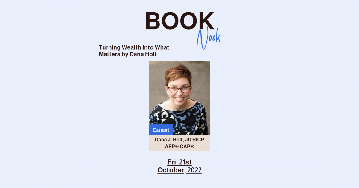 Book Nook: Turning Wealth Into What Matters by Dana Holt | DonateStock